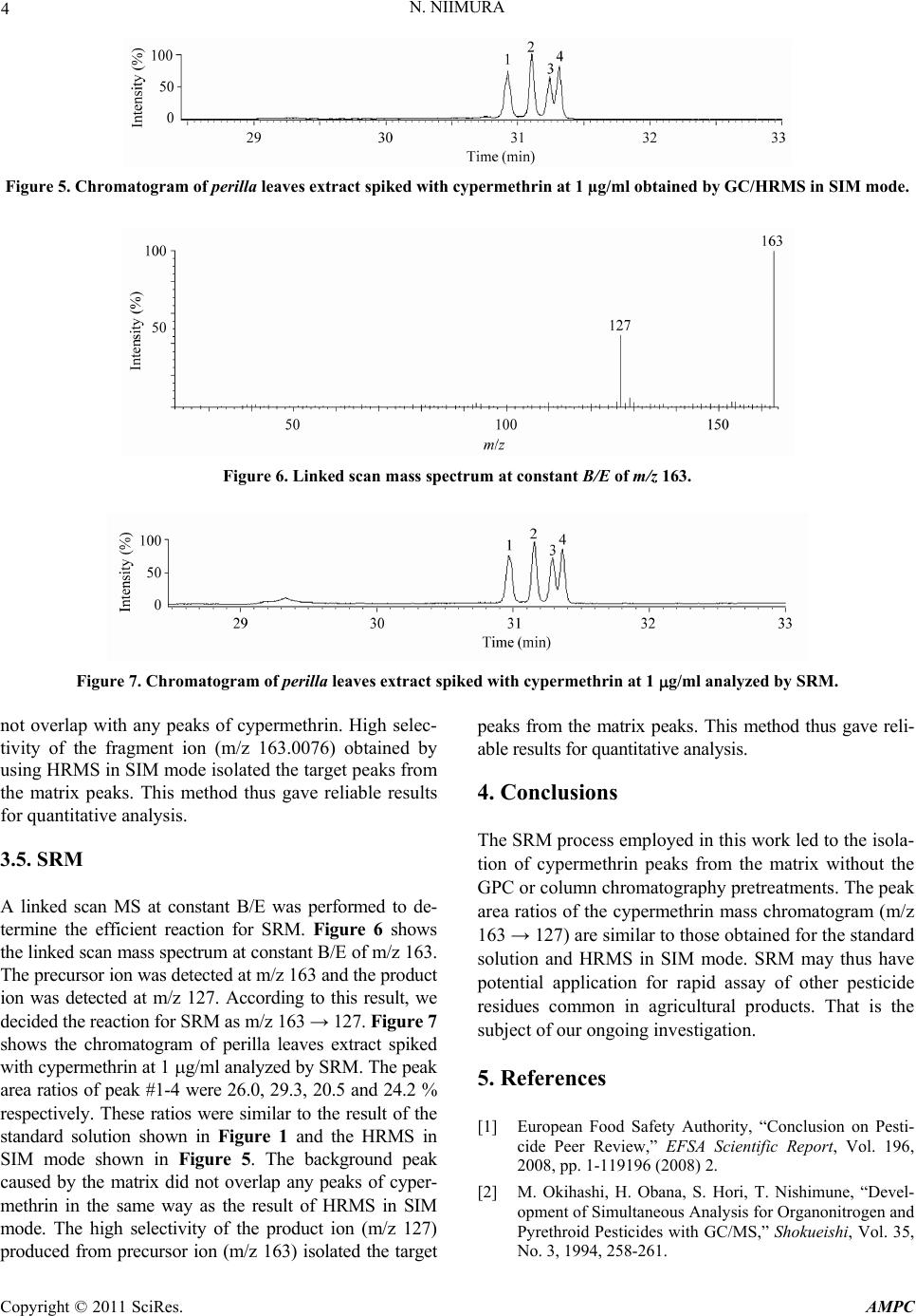Effectiveness of Selected Reaction Monitoring for rapid assay of ...