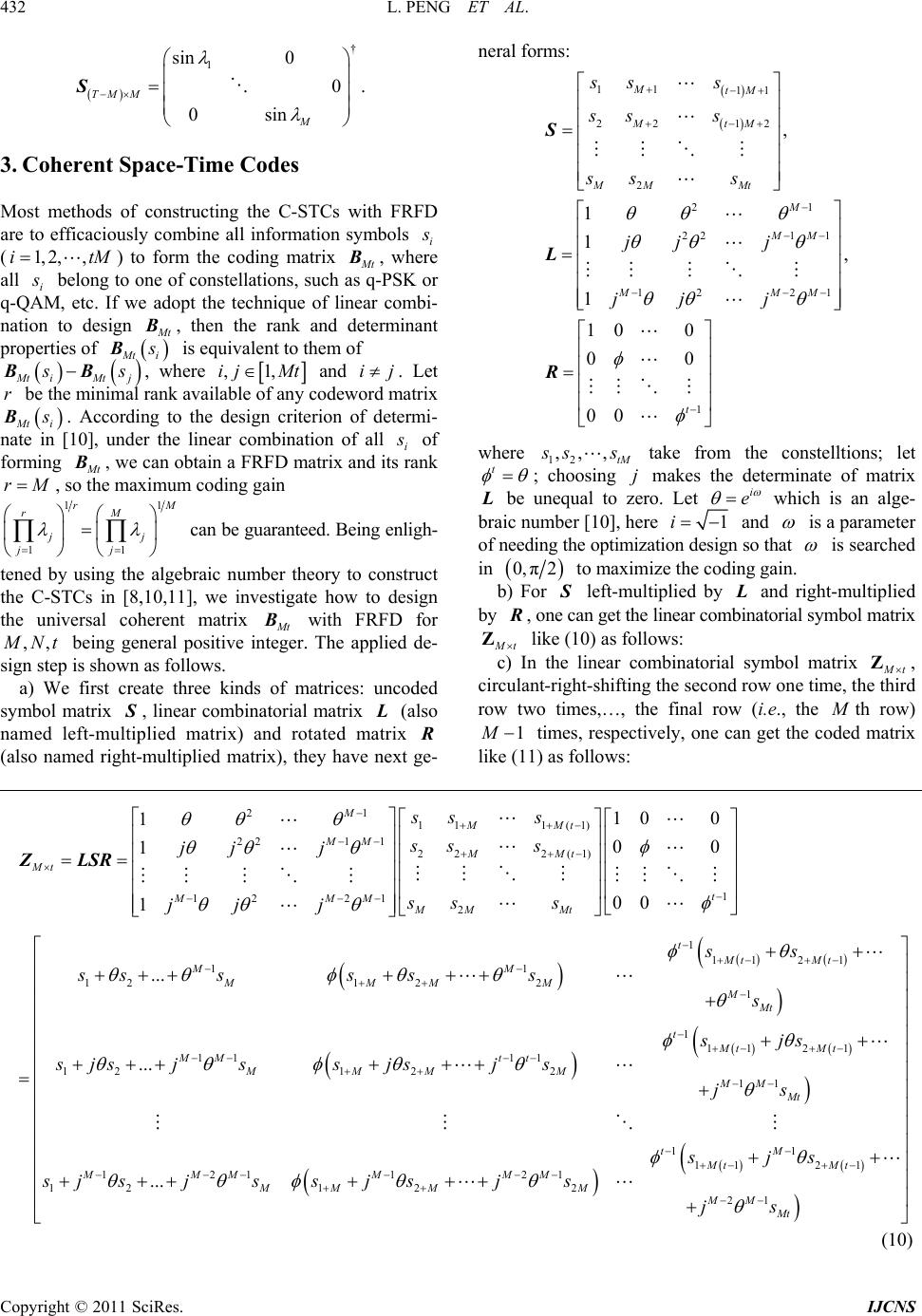 A Design Method of Noncoherent Unitary Space-Time Codes