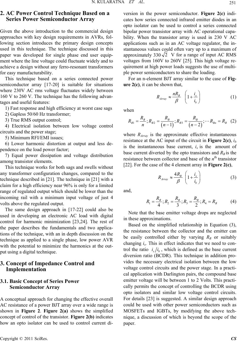 Analysis and Design Aspects of a Series Power Semiconductor Array with ...