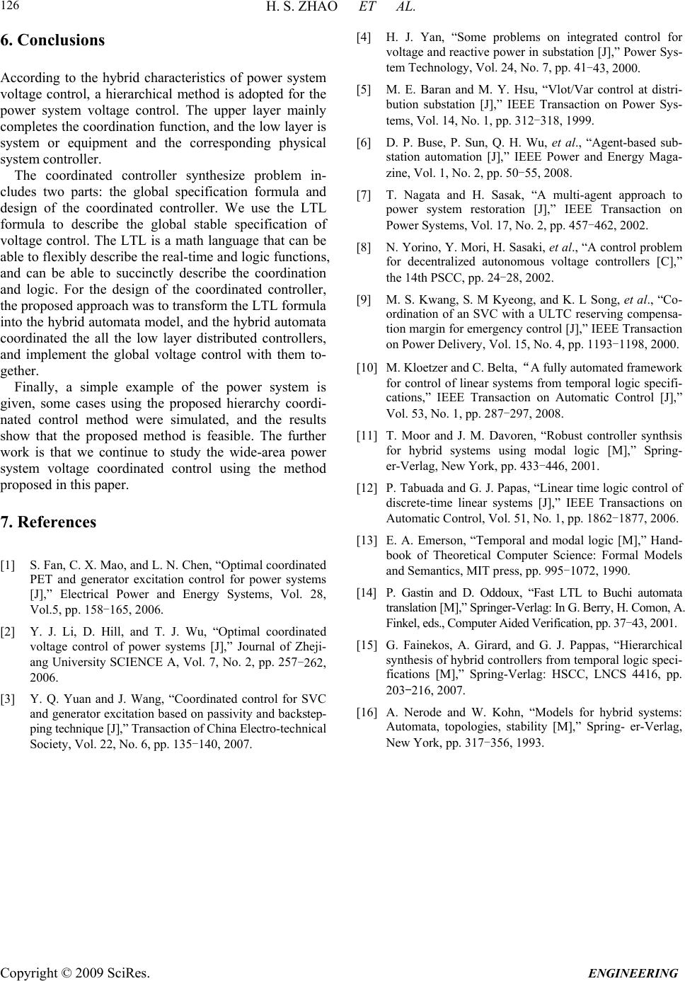Hierarchical Coordinated Control For Power System Voltage Using Linear Temporal Logic