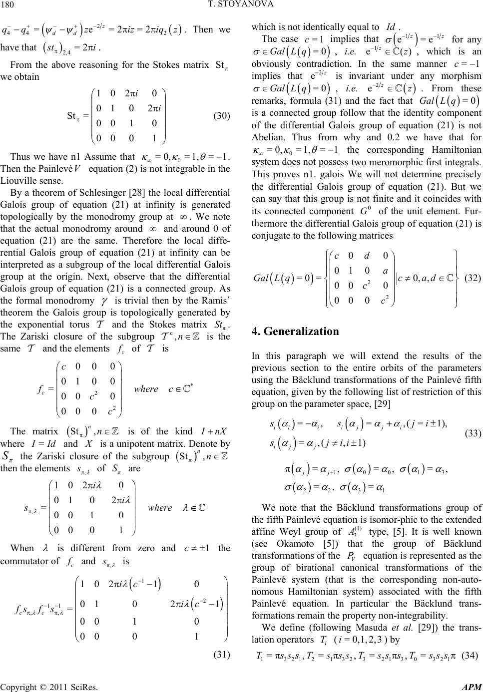 Non Integrability Of Painlev V Equations In The Liouville Sense And non-integrability-of-painlev-v-equations-in-the-liouville-sense-and