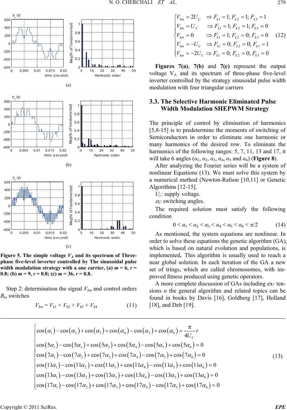 Comparative Study between Different Modulation Strategies for Five ...