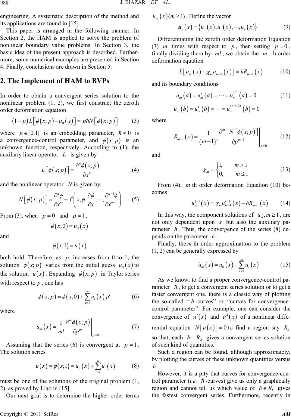 A New Analytical Approach for Solving Nonlinear Boundary Value Problems in Finite Domains
