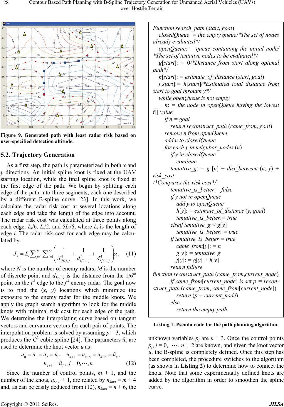 Contour Based Path Planning with B-Spline Trajectory Generation for ...