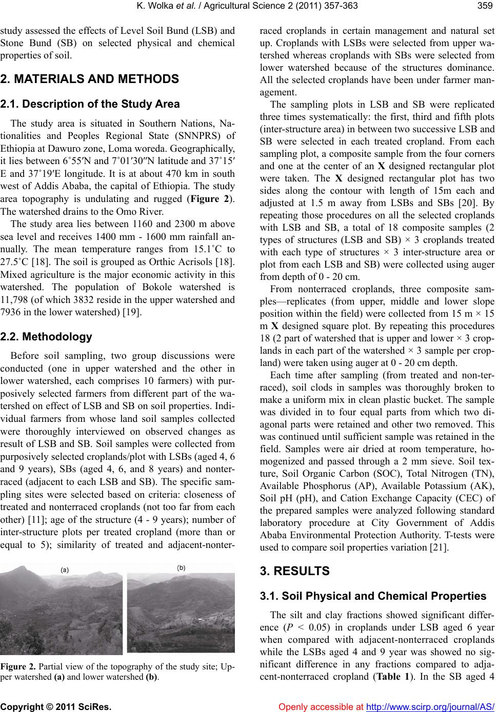 Effects of level soil bunds and stone bunds on soil properties and its ...