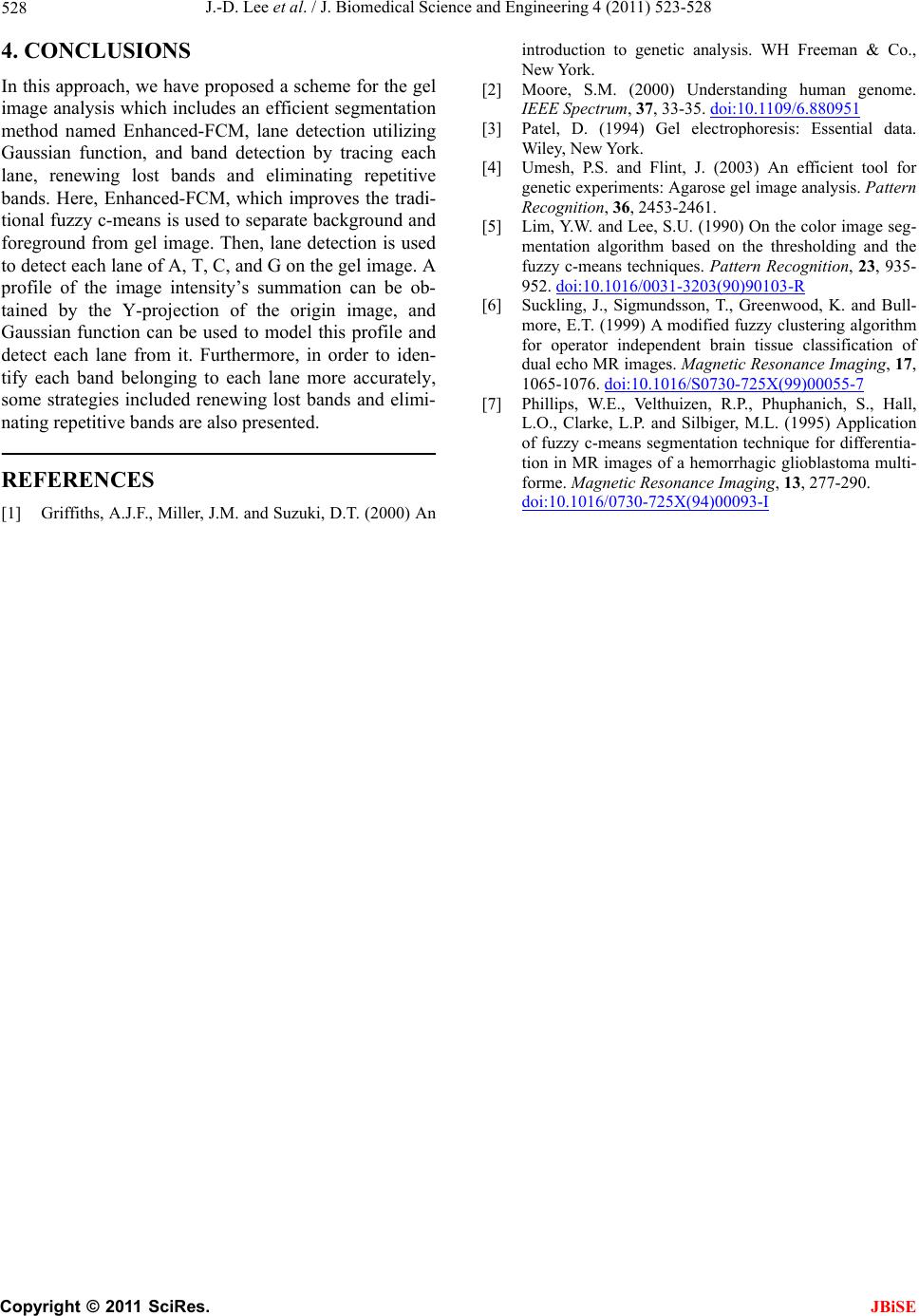 Automatic DNA sequencing for electrophoresis gels using image processing algorithms