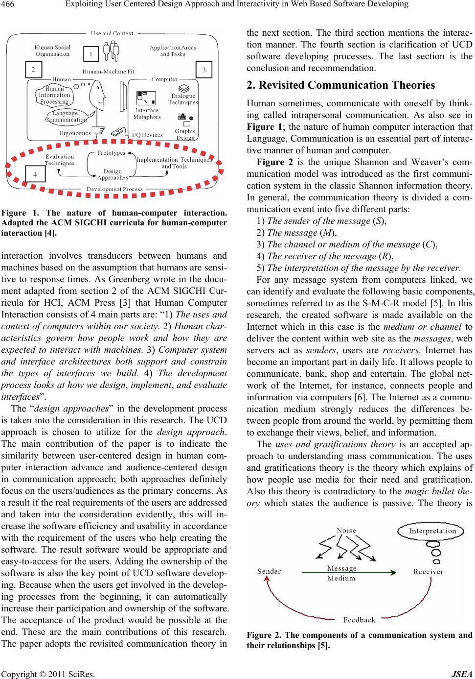 Exploiting User Centered Design Approach and Interactivity in Web Based Software Developing
