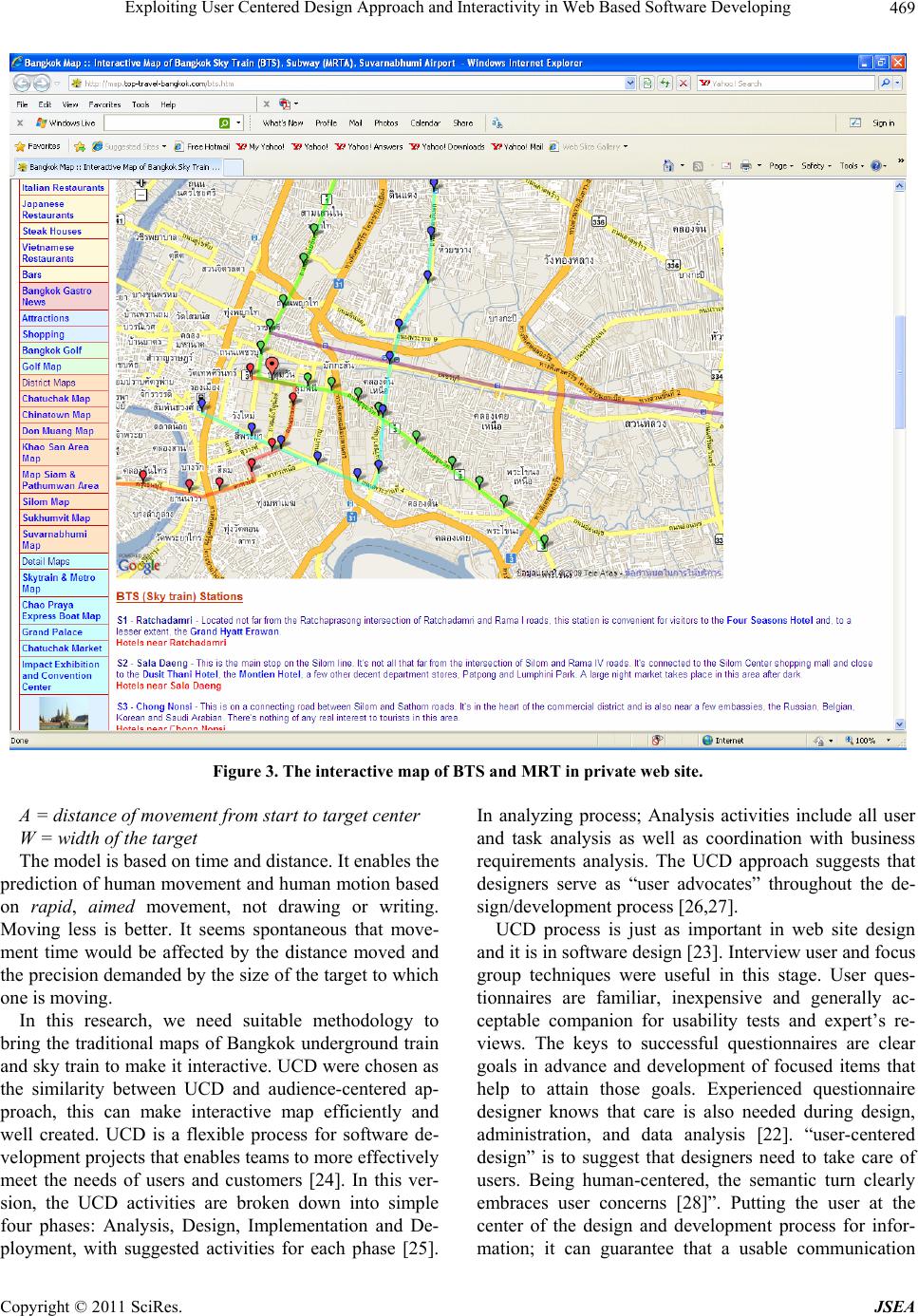 Exploiting User Centered Design Approach and Interactivity in Web Based Software Developing