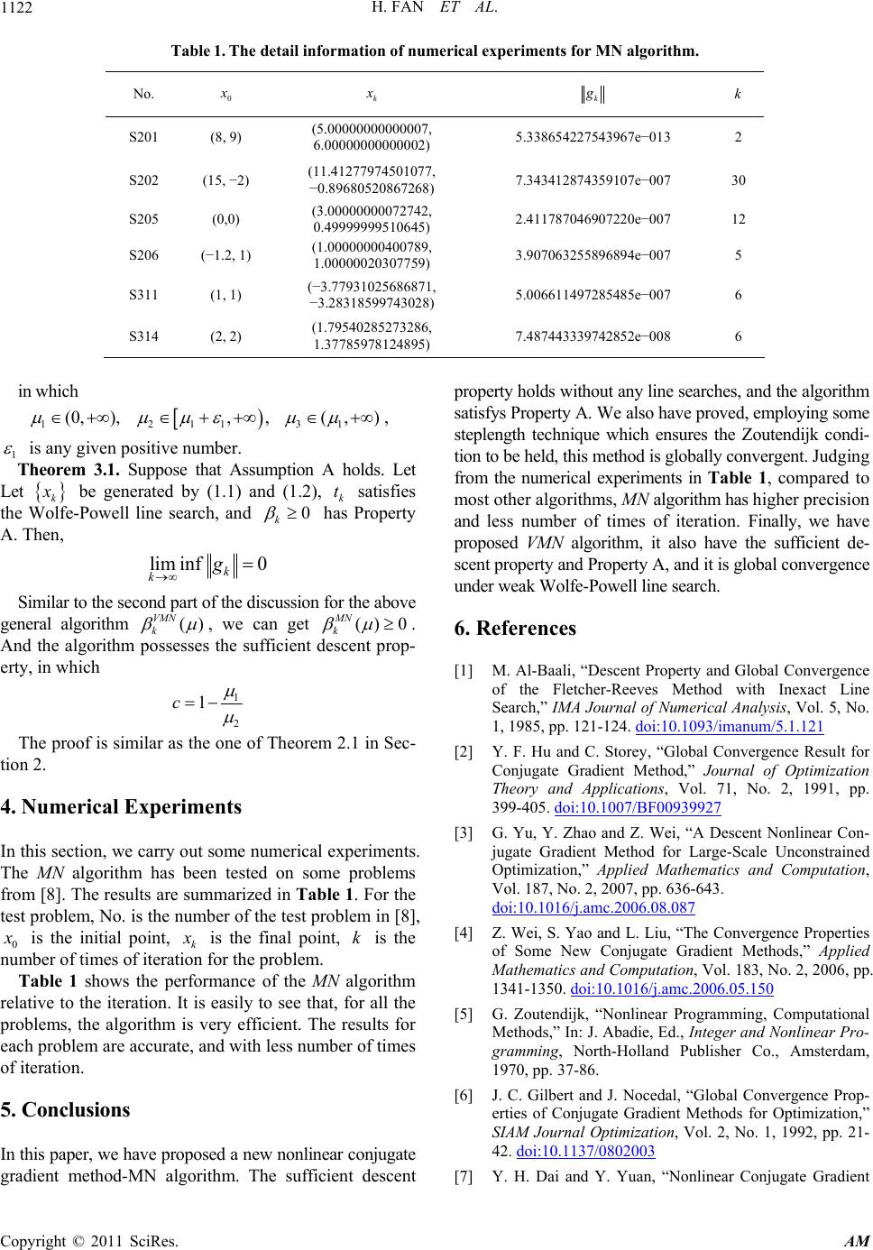 A New Descent Nonlinear Conjugate Gradient Method for Unconstrained Optimization