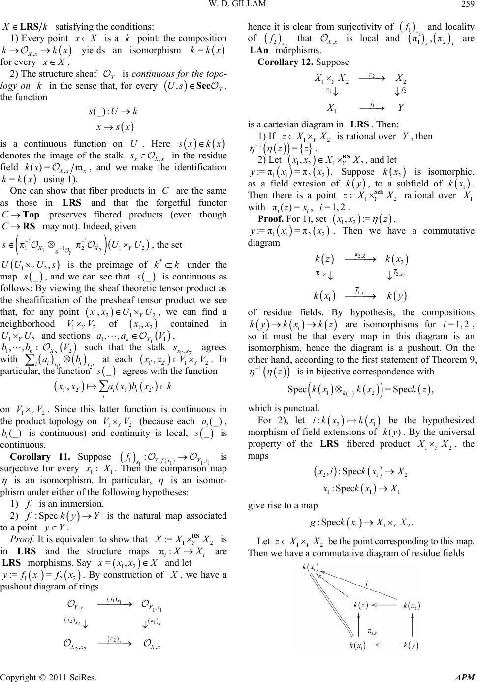 Localization of Ringed Spaces