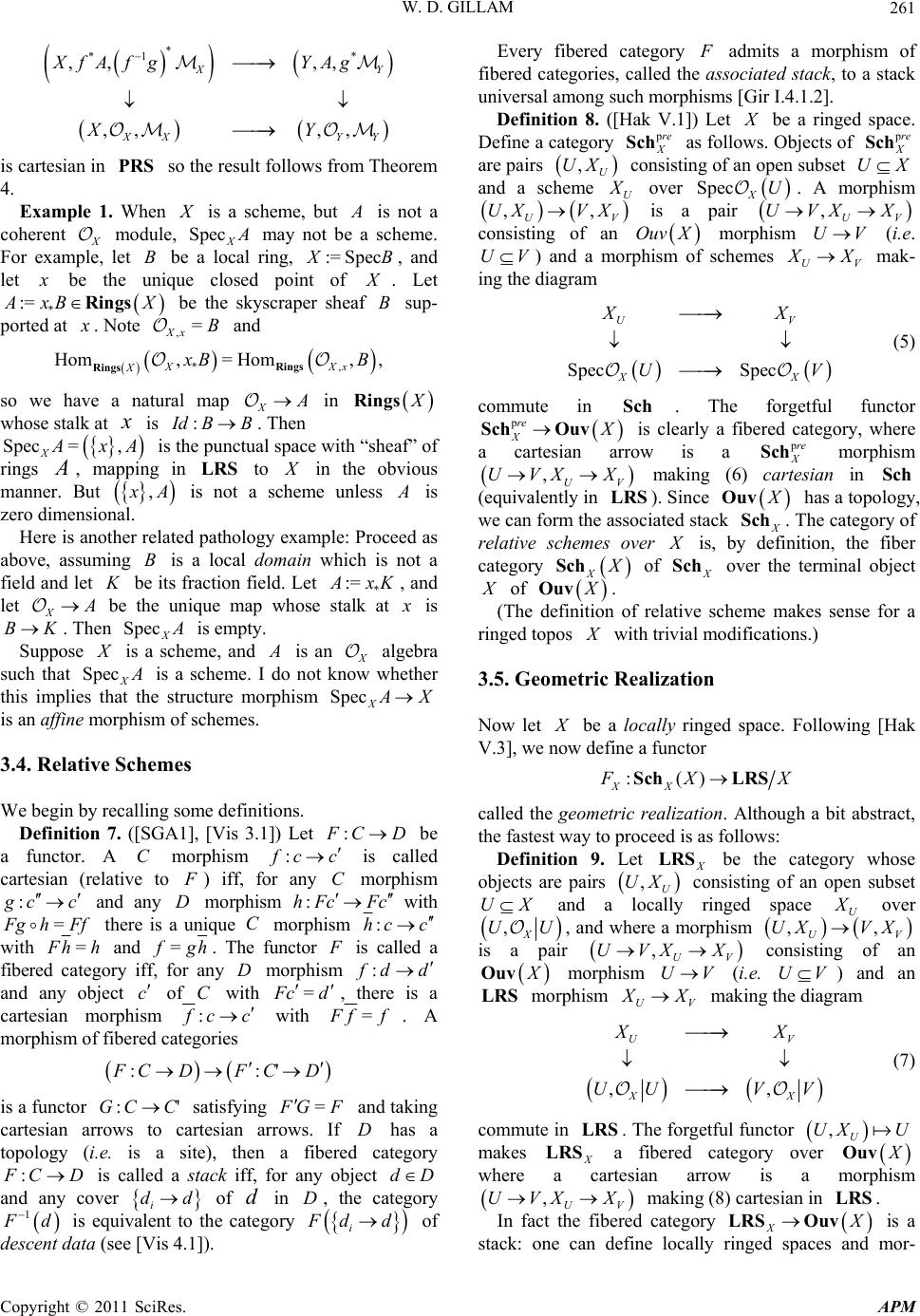 Localization of Ringed Spaces