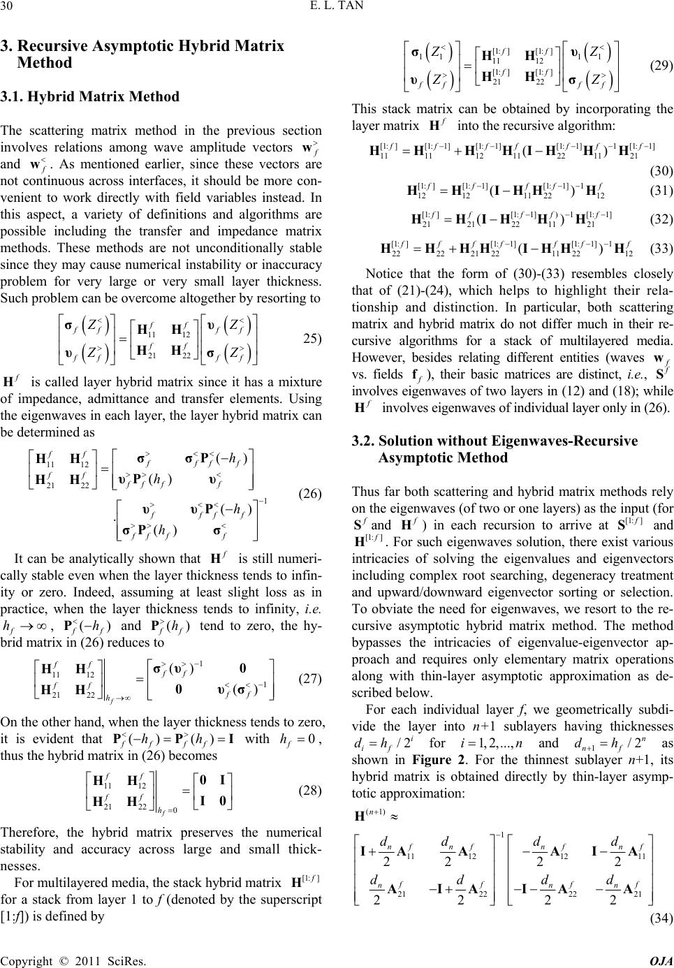 Recursive Asymptotic Hybrid Matrix Method for Acoustic Waves in Multilayered Piezoelectric Media