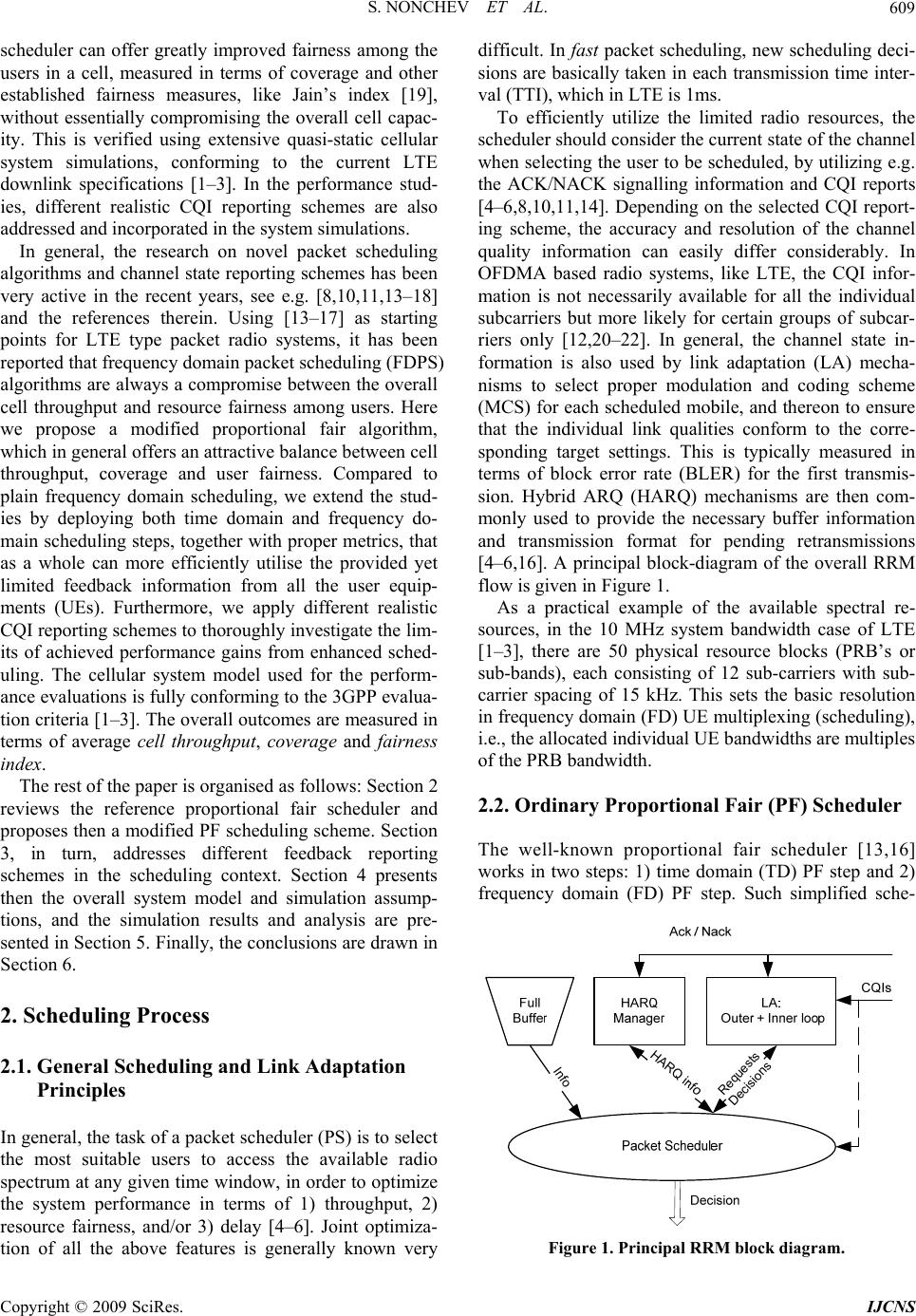 A New Fairness-Oriented Packet Scheduling Scheme with Reduced Channel Feedback for OFDMA Packet ...