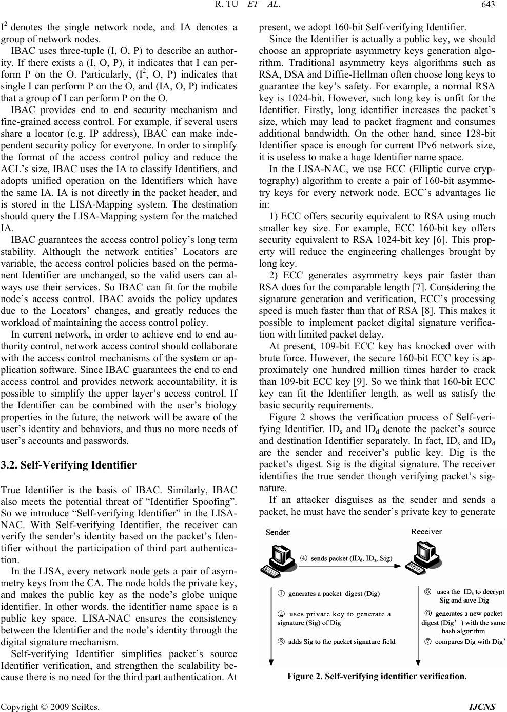 An Identifier-Based Network Access Control Mechanism Based on Locator/Identifier Split