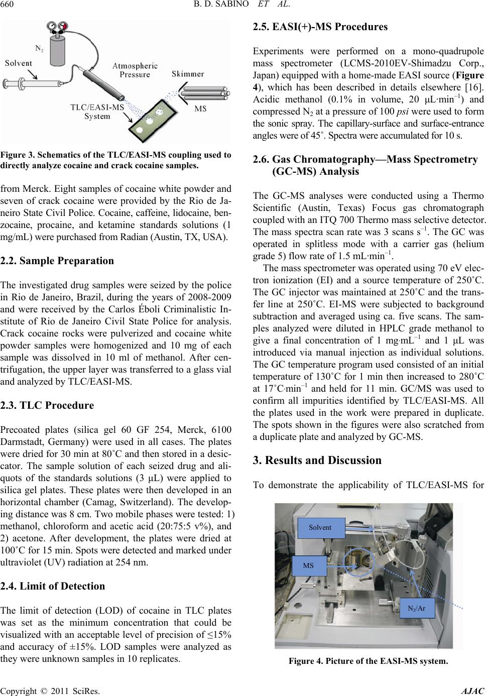 Analysis of Cocaine and Crack Cocaine via Thin Layer Chromatography ...