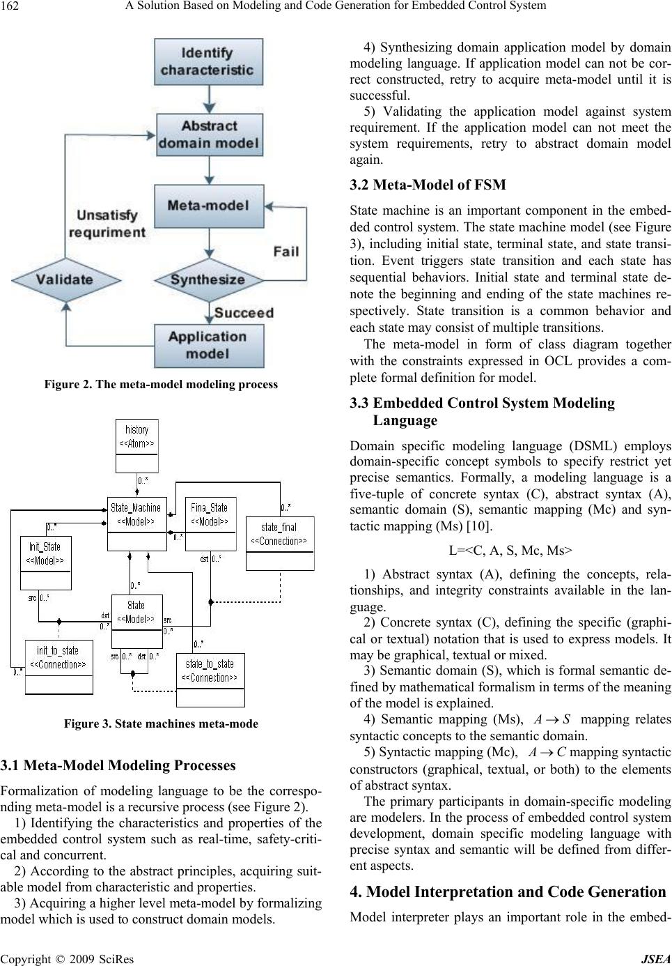 A Solution Based on Modeling and Code Generation for Embedded Control System