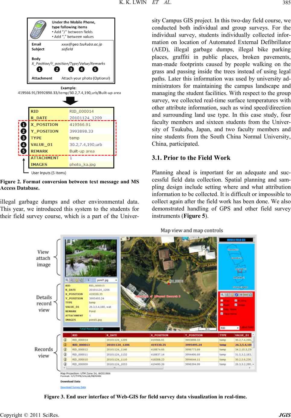 Web-based GIS System for Real-time Field Data Collection Using Personal ...
