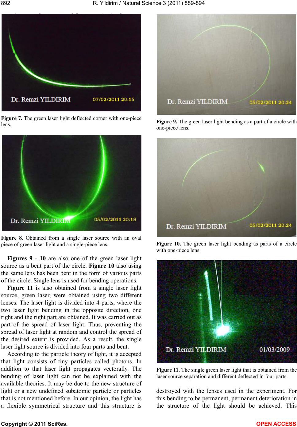 The division and bending of green and red semiconductor laser light at ...