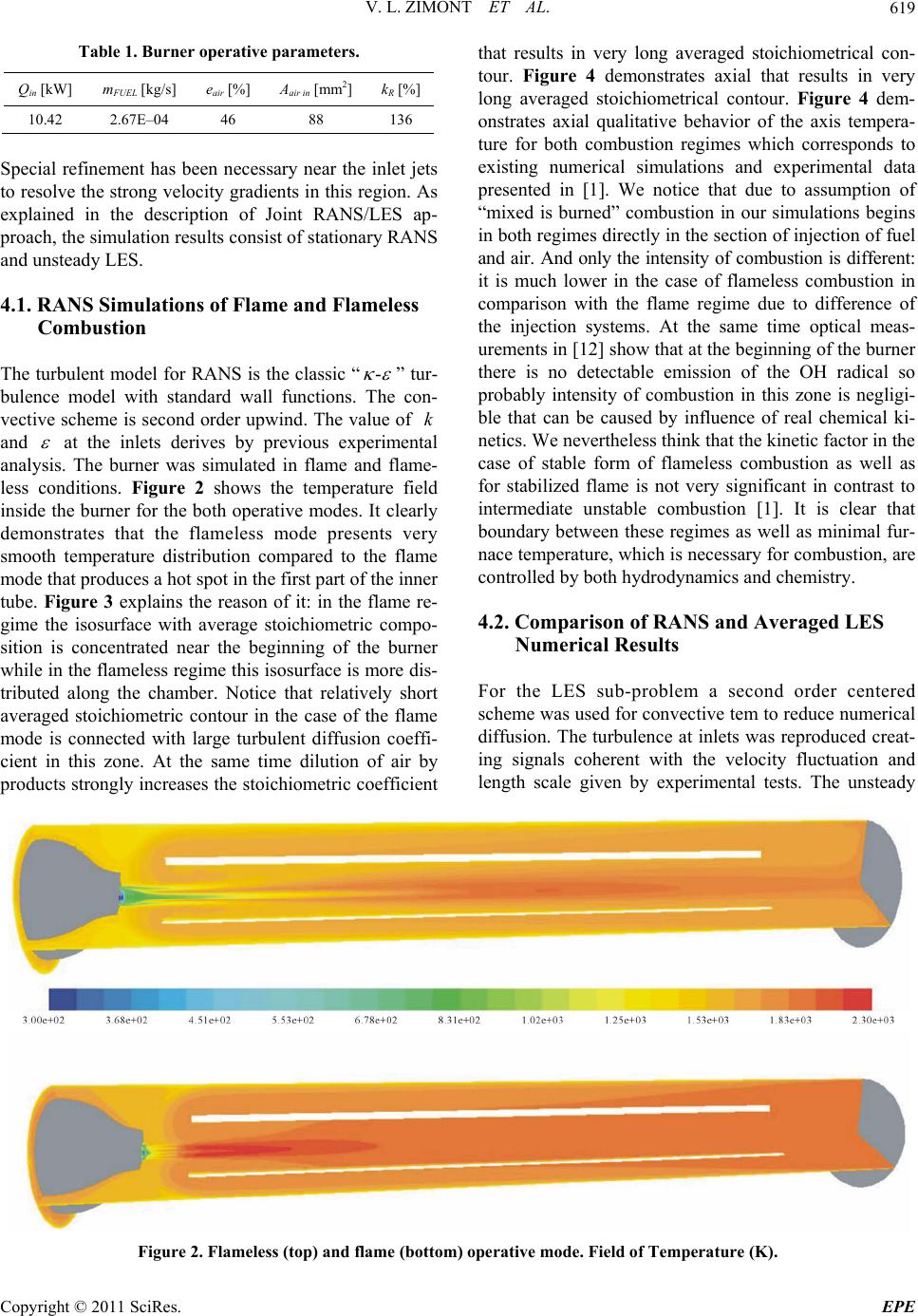 Joint RANS/LES Modeling of Flameless Combustion