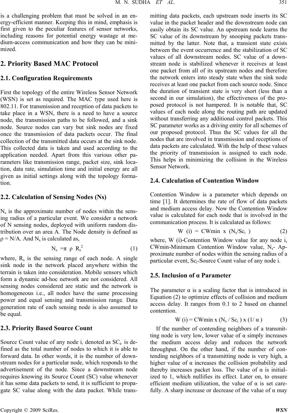 Minimization Of Collision In Energy Constrained Wireless Sensor Network