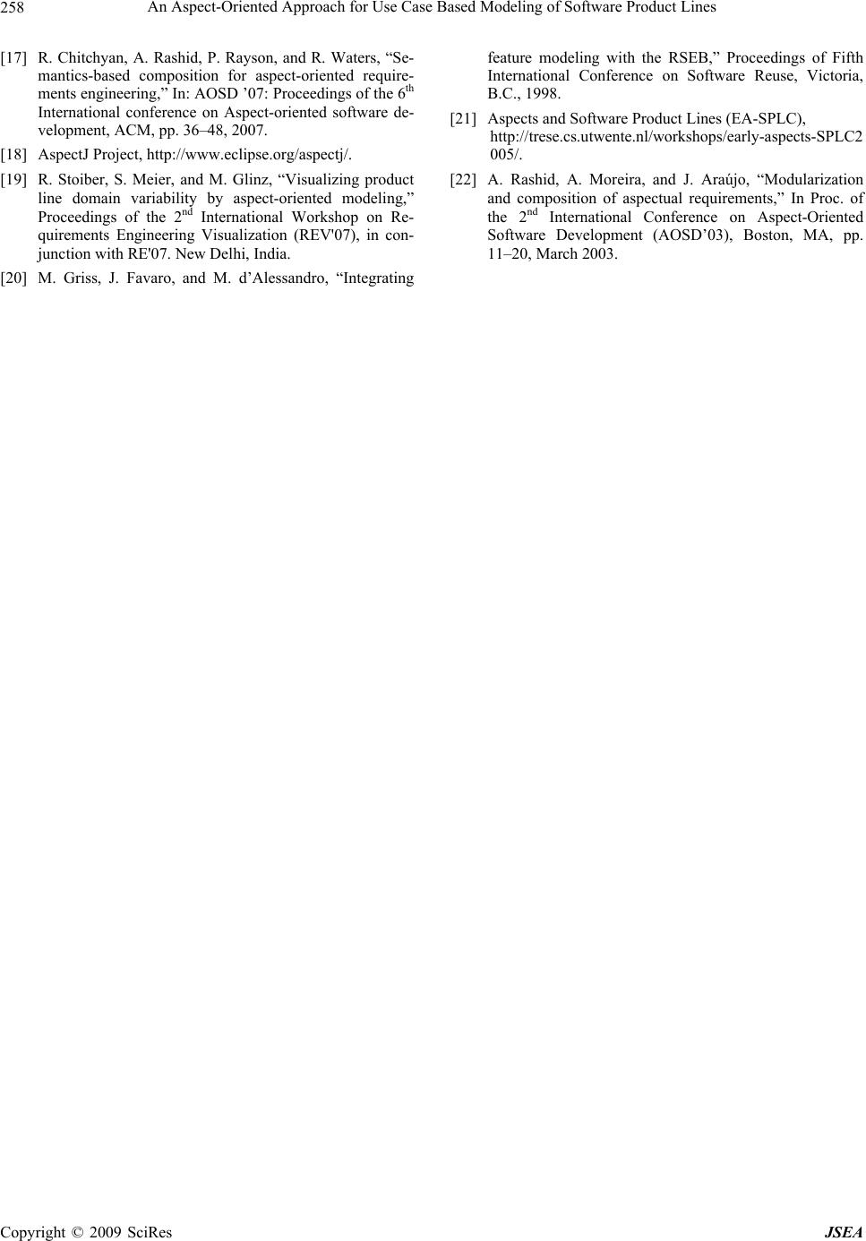 An Aspect-Oriented Approach for Use Case Based Modeling of Software Product Lines